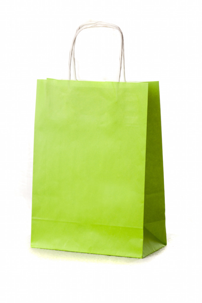 Saco papel 18x8x21 Verde alface | Premium Pack